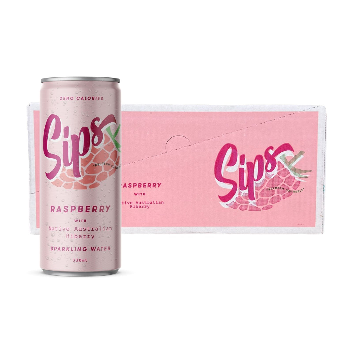 Sips - Sparkling Raspberry with Native Australian Riberry | Six Eleven